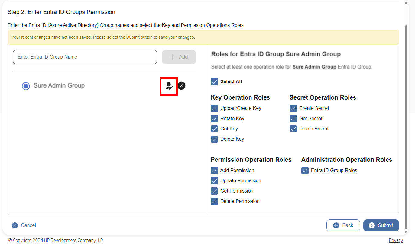HP Sure Admin KMS Deployment from Azure Marketplace